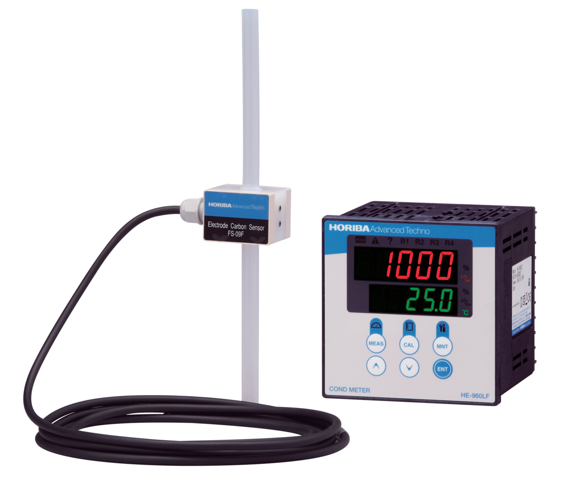 HE-960LF / FS-09F-1/2 평탄 카본 센서 전도도계 - HORIBA
